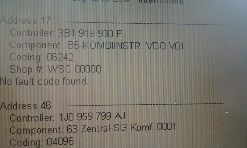 my 99 Passat has a few codes looking for help | VW Vortex - Volkswagen Forum